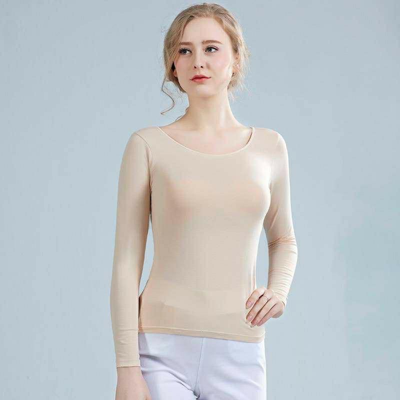 INNER WANITA - SKIN COLOUR &DARK GREY INNER BAJU LENGAN PANJANG ...