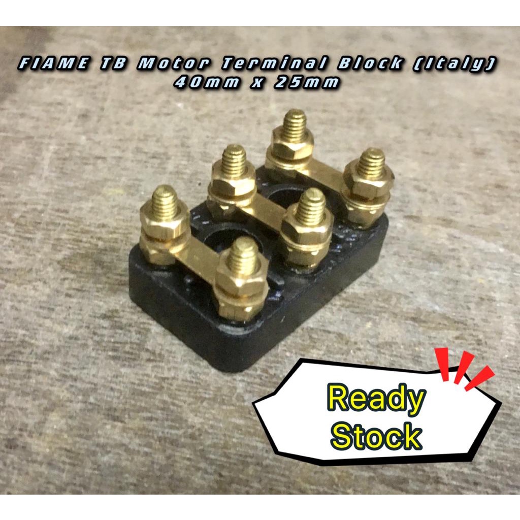 FIAME 40MM X 25MM TB MOTOR TERMINAL BLOCK (Made in Italy) | Shopee Malaysia