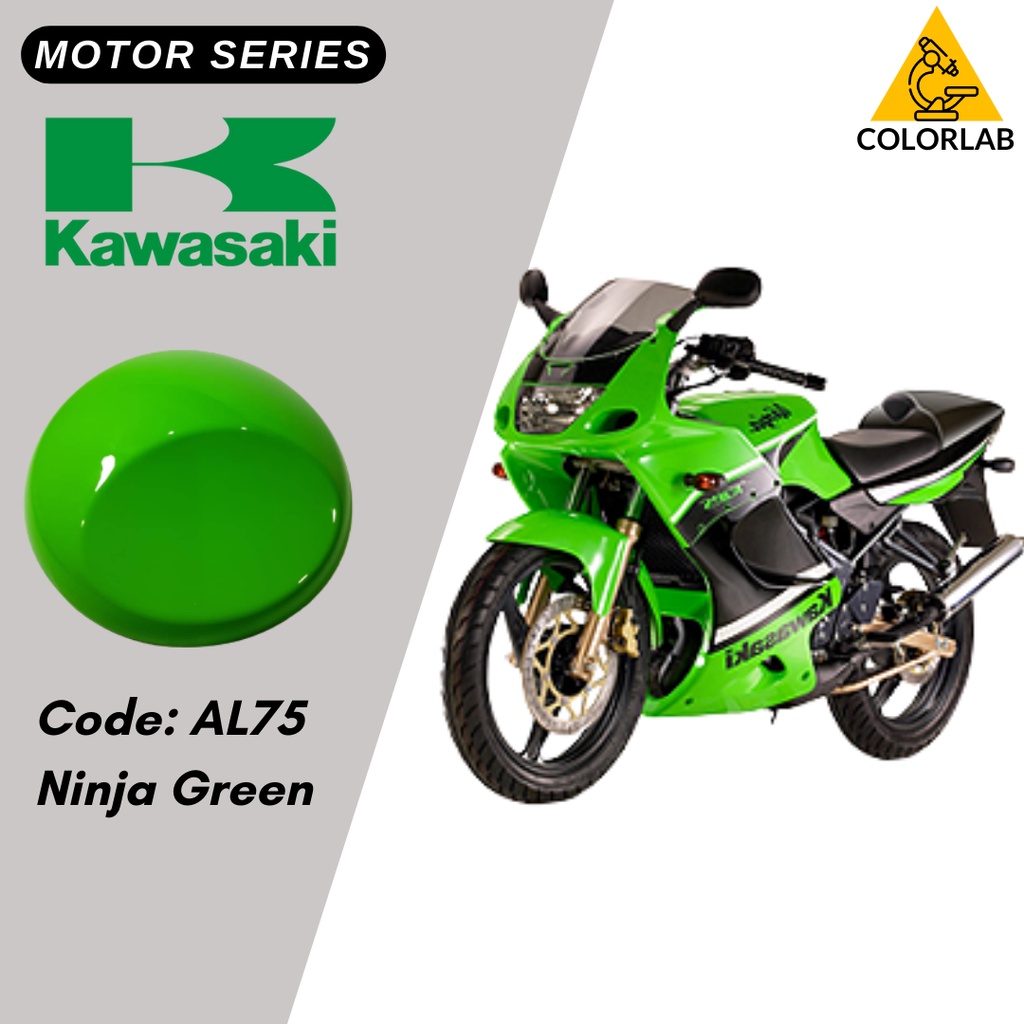 Kawasaki RR150 Ninja Green-AL75 Motorbike 2K Paint / Cat Bancuh 2K ...
