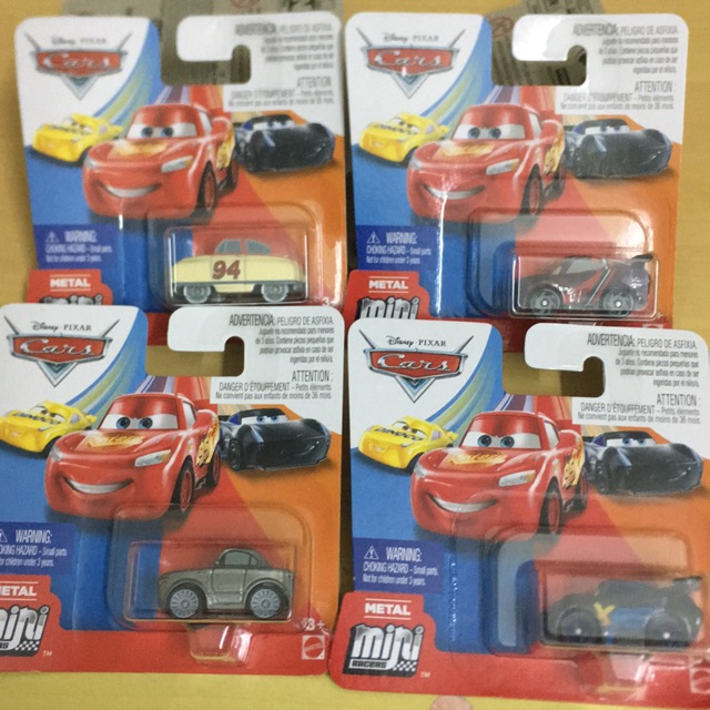 Disney Pixar Cars Mini Racers Lot Of 4 Louise,XRS Jackson,Aaron ...