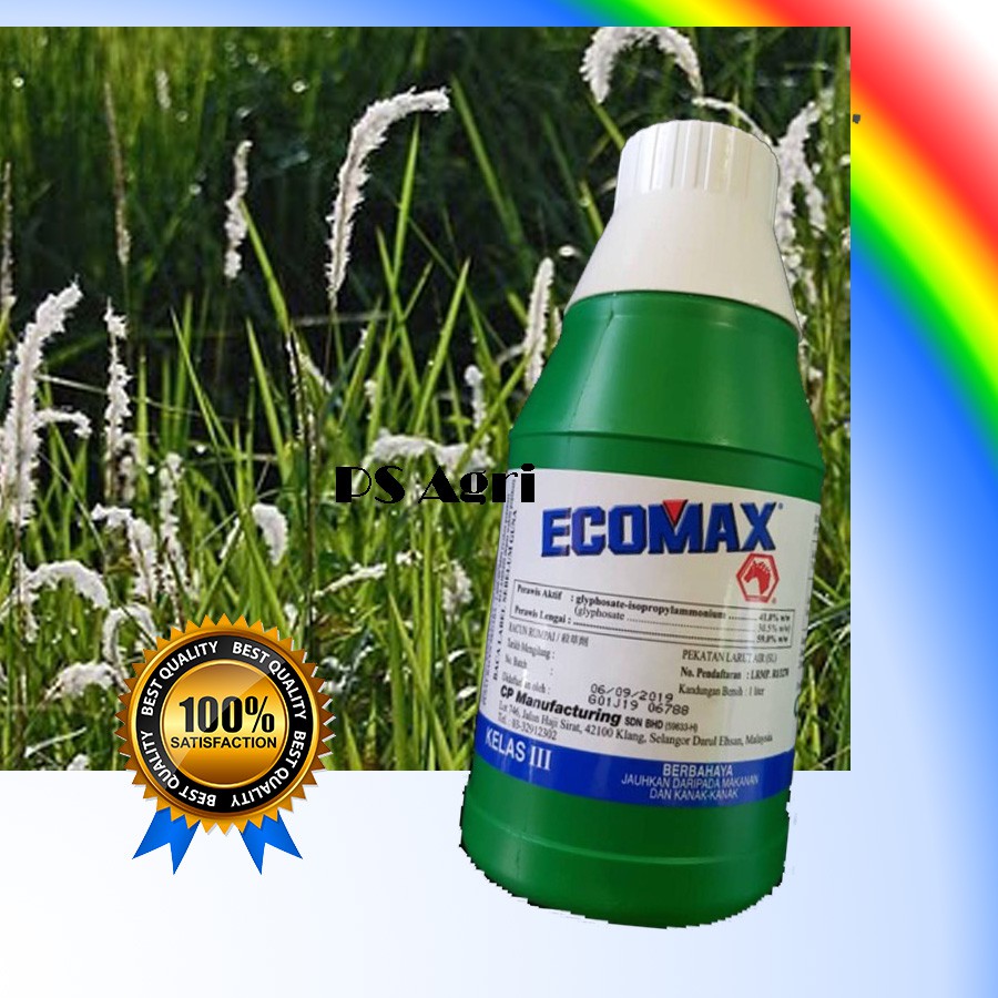 Ecomax Glyphosate 41% / Racun Rumput 1 Liter | BeeCost