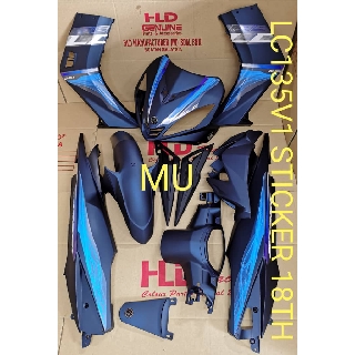 COVERSET COVER SET BODY SET YAMAHA LC135 V1 / LC 135 V1 DESIGN V6 18TH HLD AIRBRUSH HLD | Shopee ...