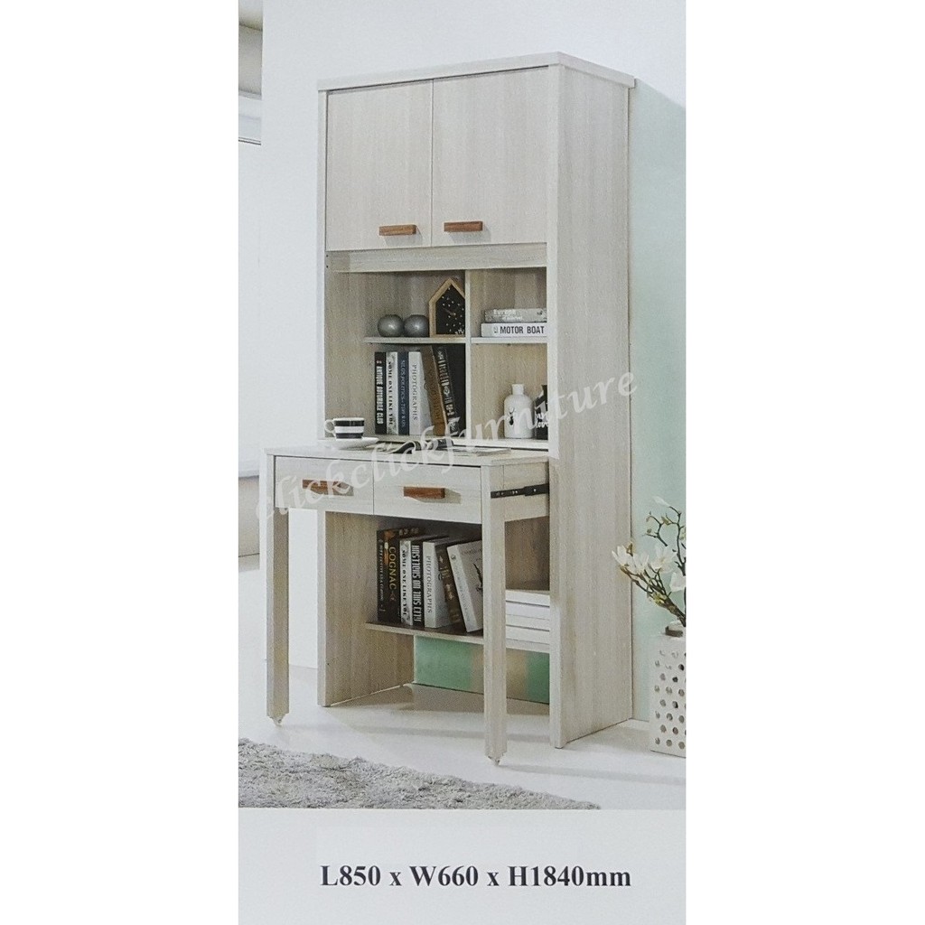 Multifunctions High Study Table + Cabinet + Drawer (Extendable ...