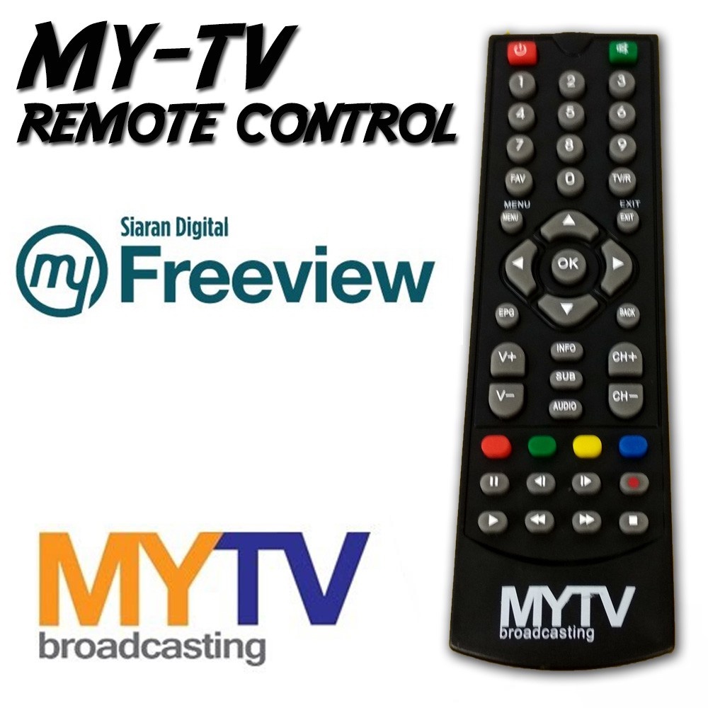 MYTV Digital Decoder Remote Control / Alat Kawalan Jauh Dekoder Digital ...