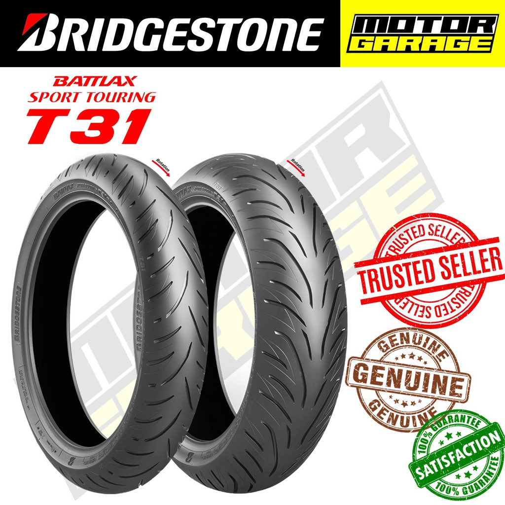 BRIDGESTONE T31 GT - BATTLAX SPORT TOURING | Shopee Malaysia