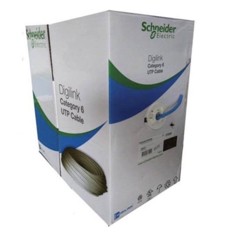 SCHNEIDER DIGILINK CAT 5E CABLE 4 PAIR UTP NETWORK WIRE GREY (METER ...