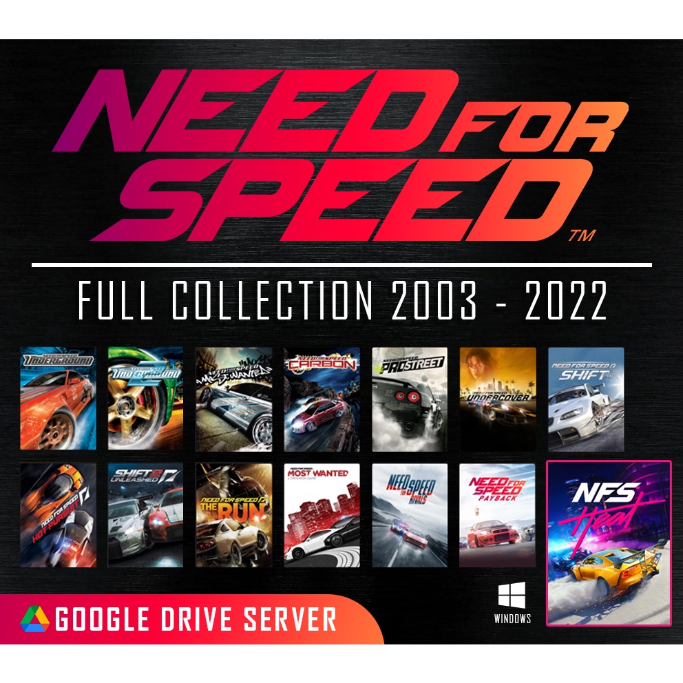 🎮PC Games🎮 Need For Speed Complete Collection (2003-2022) for Windows ...