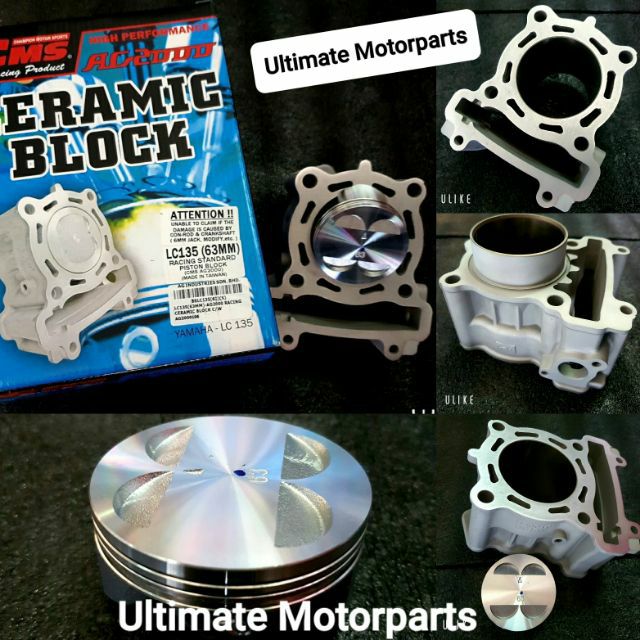 LC135/Y15ZR Racing Standard Piston Block 63MM (CMS) | Shopee Malaysia
