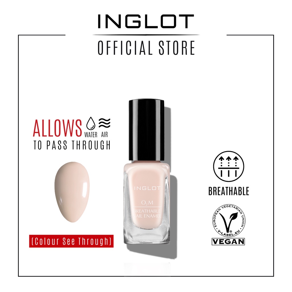 INGLOT O2M BREATHABLE NAIL POLISH 602 (PERWARNA KUKU, PENGILAT KUKU, WATER PREMEABLE, ADVANCED ...