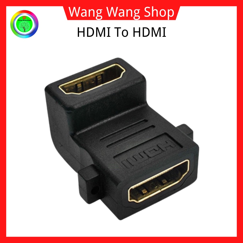 HDMI Port to HDMI (2 Ports) (90 Degree Elbow) (Converter) | Shopee Malaysia