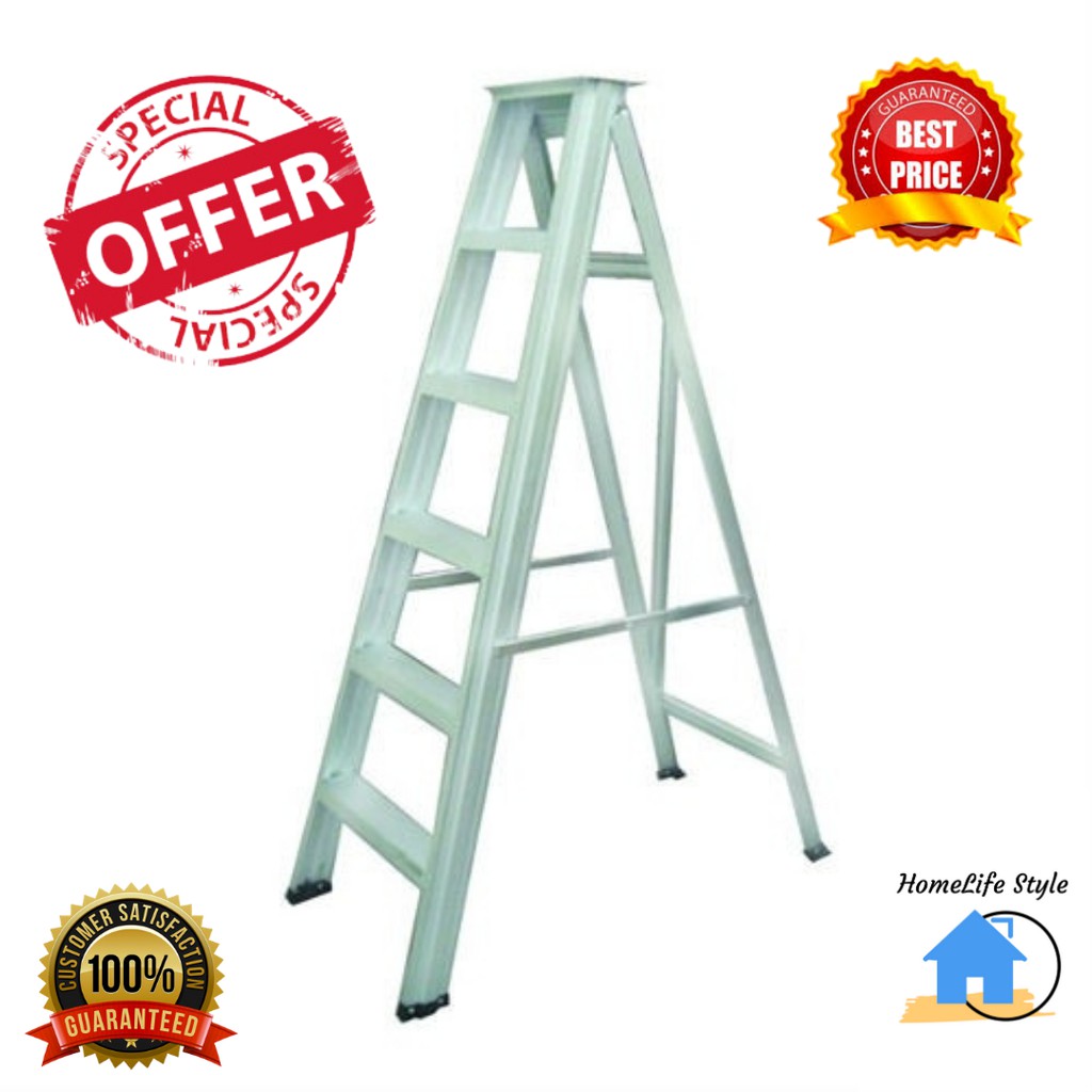 4/5/6/7/8 STEPS Tangga Lipat/ Light Duty Foldable Single Sided ...