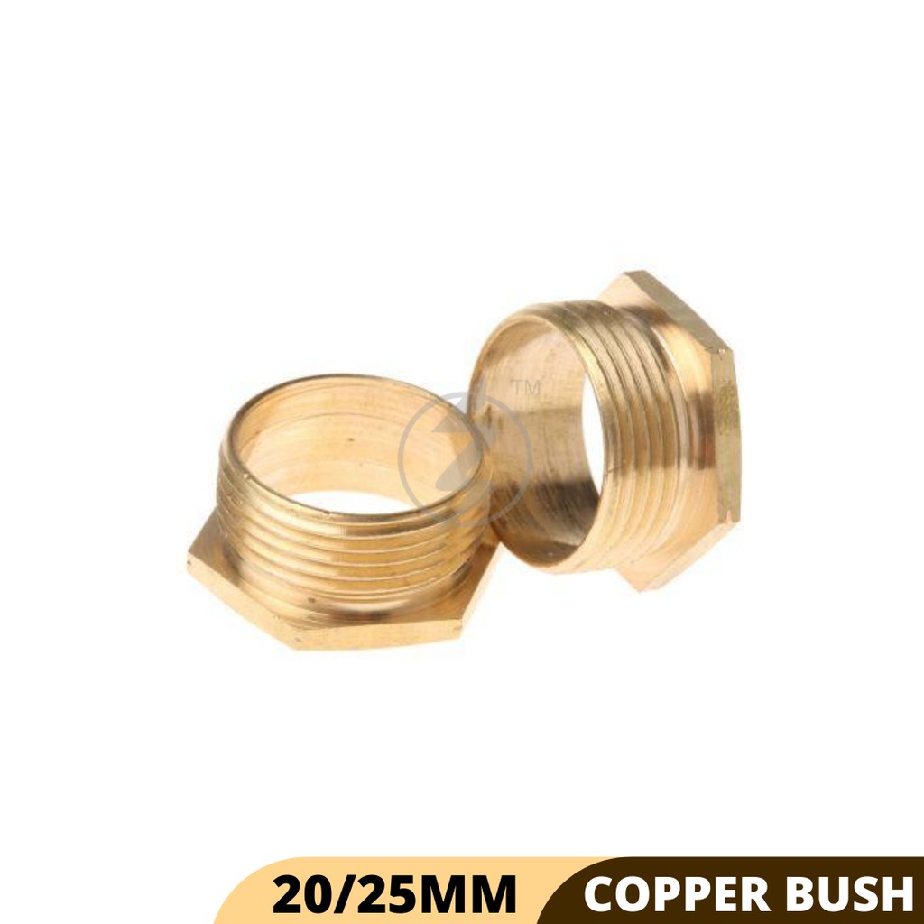 3/4" & 1" inch COPPER BUSH for GI Conduit Pipe (20mm/ 25mm) | Shopee ...