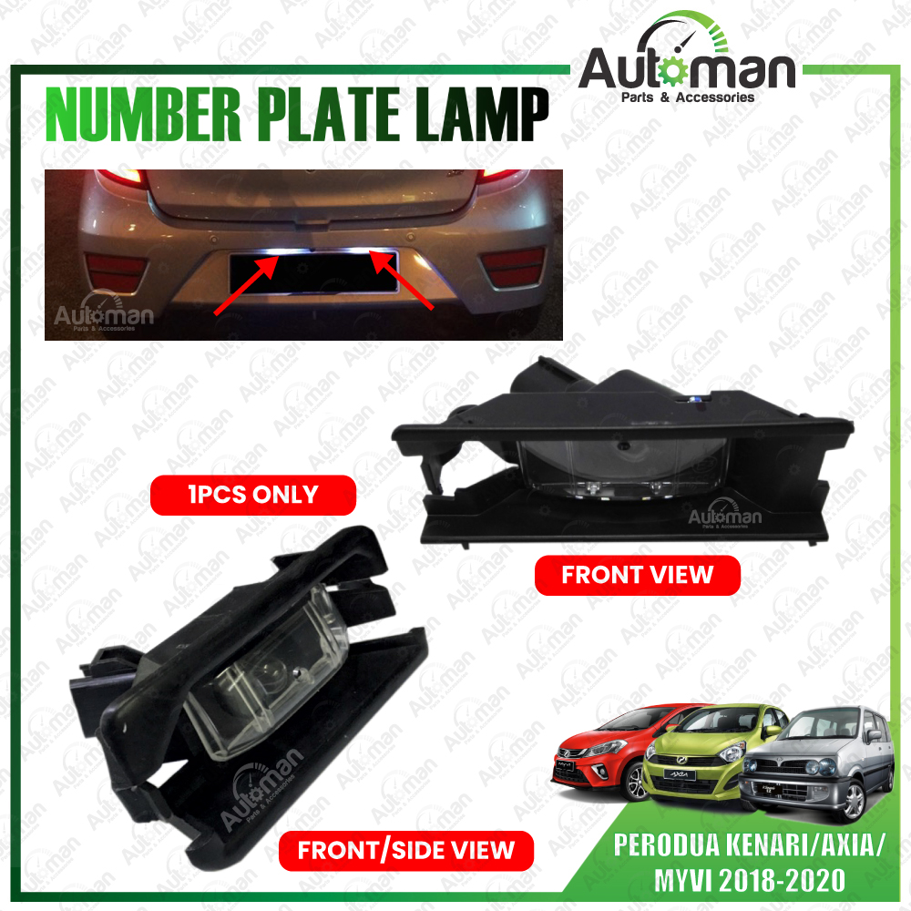 Perodua Kenari Myvi Axia 2018 - 2020 Rear car number plate registration ...
