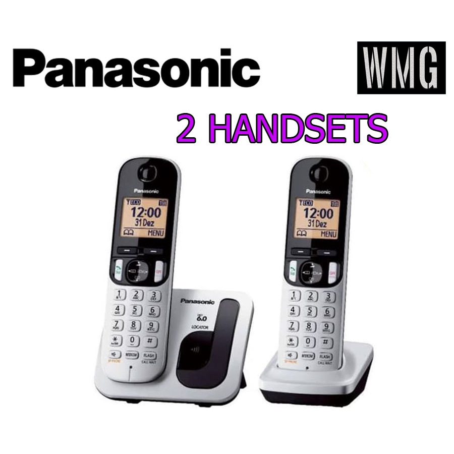 Panasonic Digital Cordless Phone with 2 Handset KX-TGC212 (Random Colour) | Shopee Malaysia