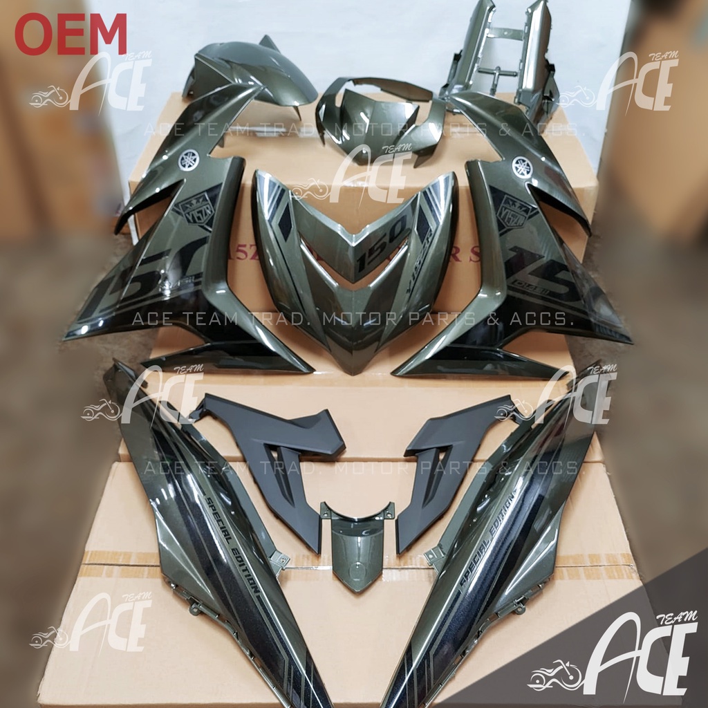 Coverset Y15 V1 V2 SE Hijau Lumut Ysuku Y15V1 Y15V2 Yamaha Cover Set ...