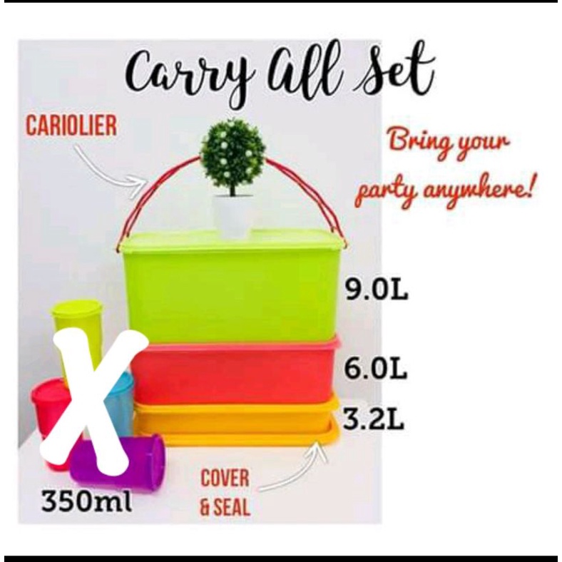 Tupperware Carry All,FULL SeT | Shopee Malaysia
