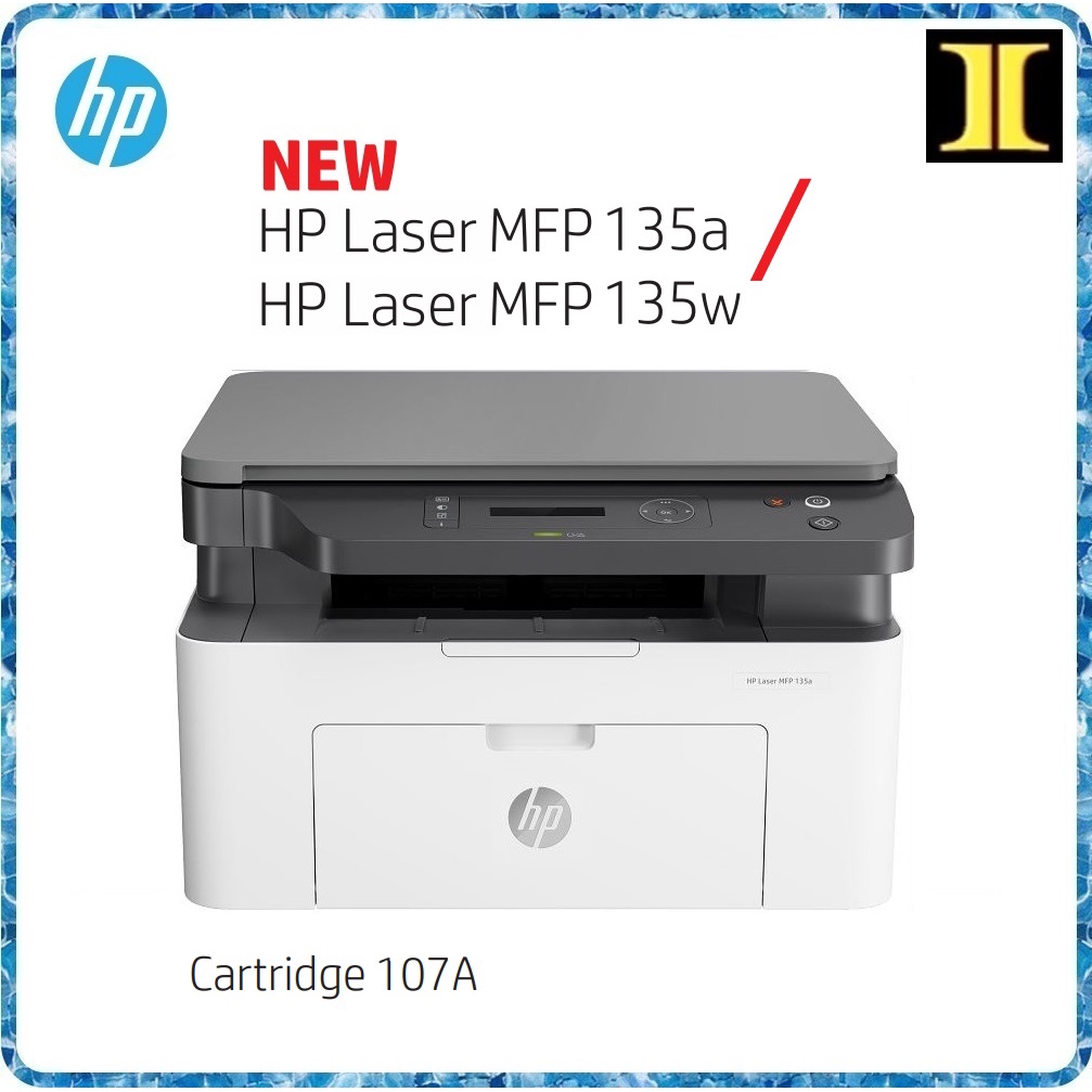 **NEW** HP LASER MFP 135A USB / 135W WIRELESS AIO [ PRINT/SCAN ©] MONO ...