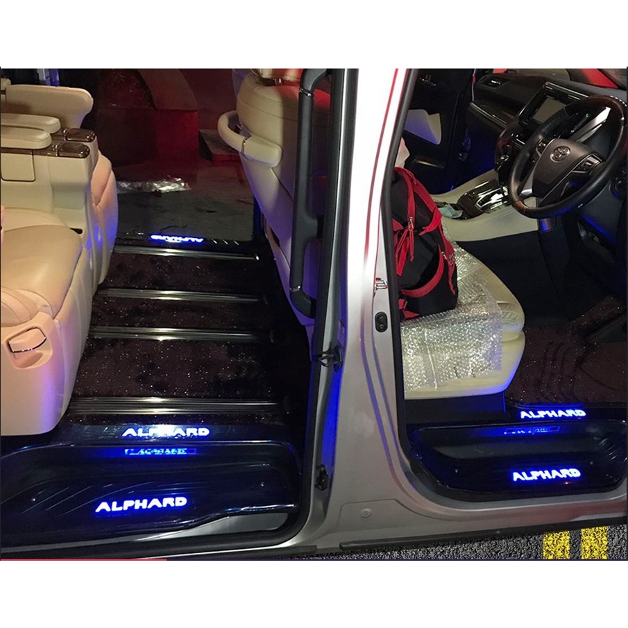 Toyota Alphard Vellfire ANH20 ANH30 Full Size Black Chrome LED Side ...