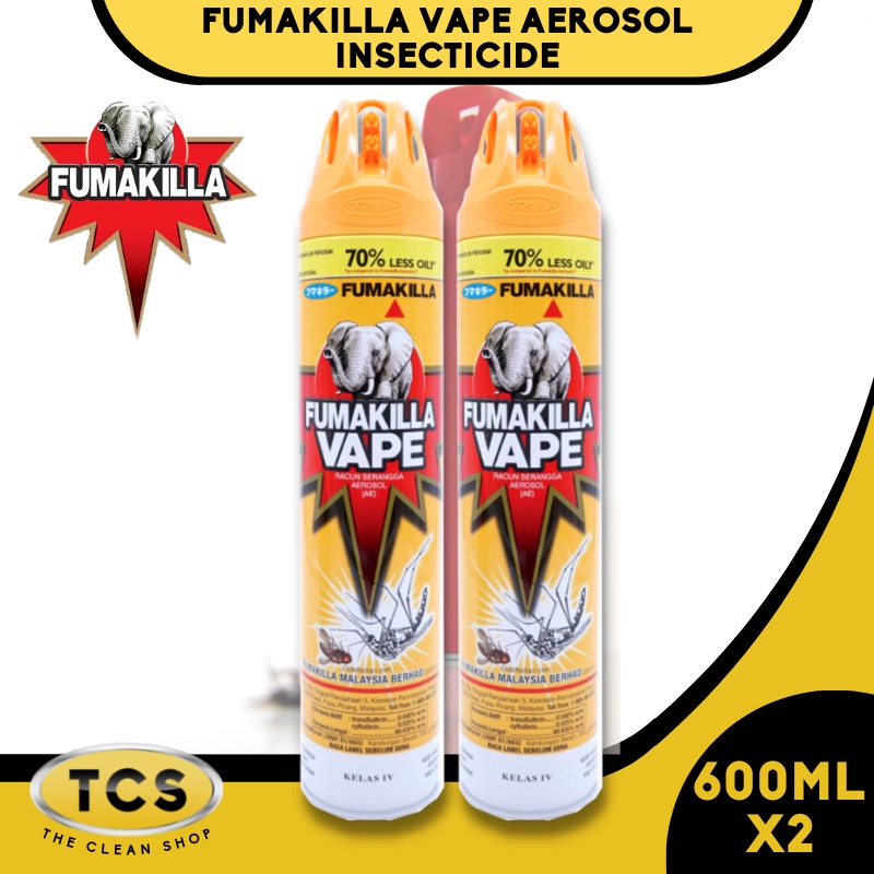 Fumakilla Vape Aerosol Insecticide (Twin Pack) 600ml x 2 | Shopee Malaysia