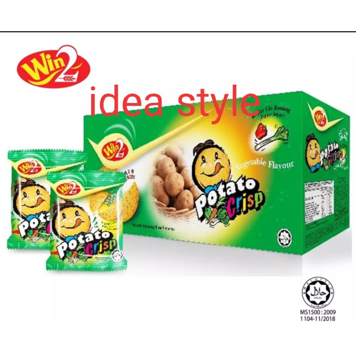 Win2 Potato Crisp 20g Vegetable Flavour (1 Outer x 30Pcs) | Shopee Malaysia