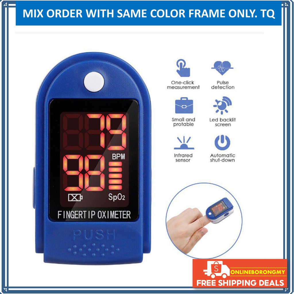 Alat Cek Oksigen / Oximeter Oxymeter Blood Oxygen Saturation Monitor ...