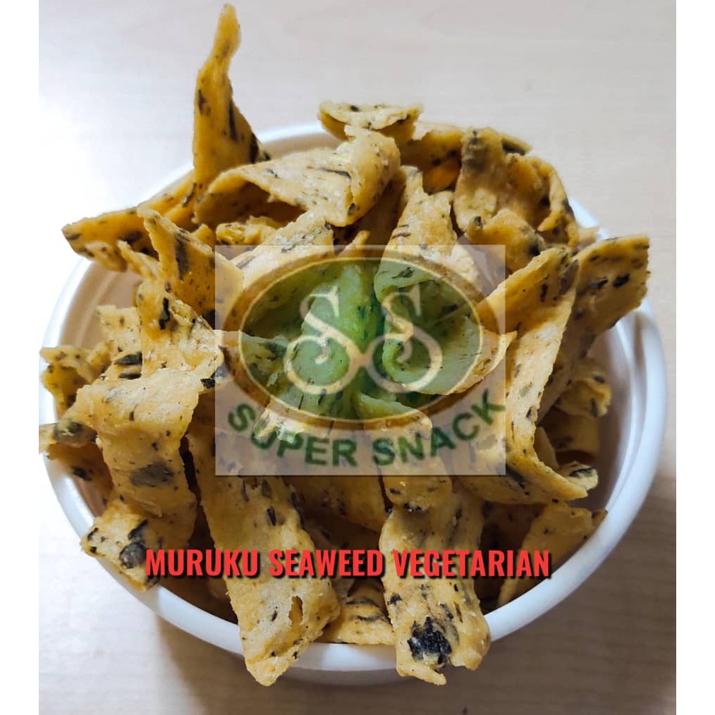 MURUKU VEGETARIAN SEAWEED " SUPER SNACK" 400G | Shopee Malaysia
