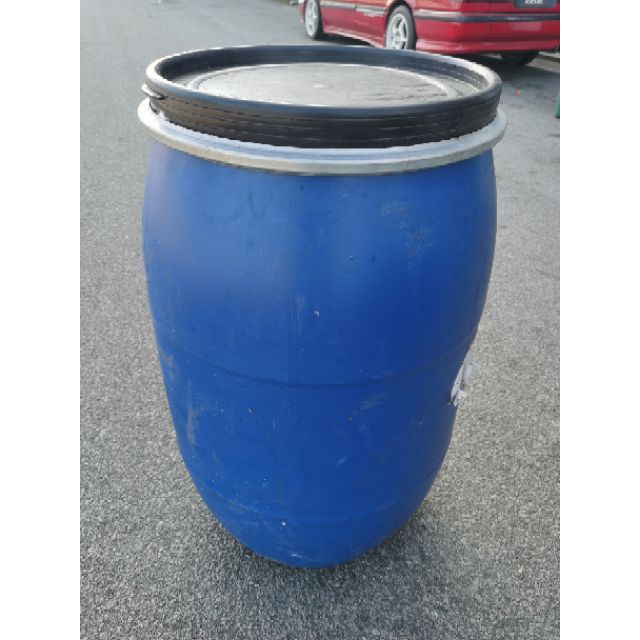 Tong Drum Biru Open Top 120 liter | Shopee Malaysia