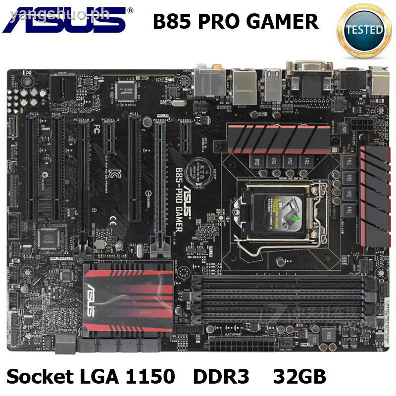 Asus b85 pro gamer lga 1150 ddr3 32gb usb3.0 for i3 i5 i7 22nm cpu hdmi ...
