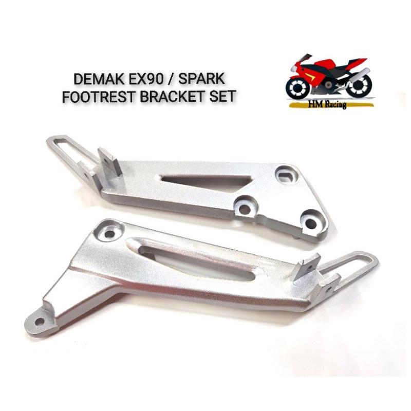DEMAK EX90 // DY90 // SPARK - PILLION FOOTREST BRACKET SET TAPAK KAKI ...