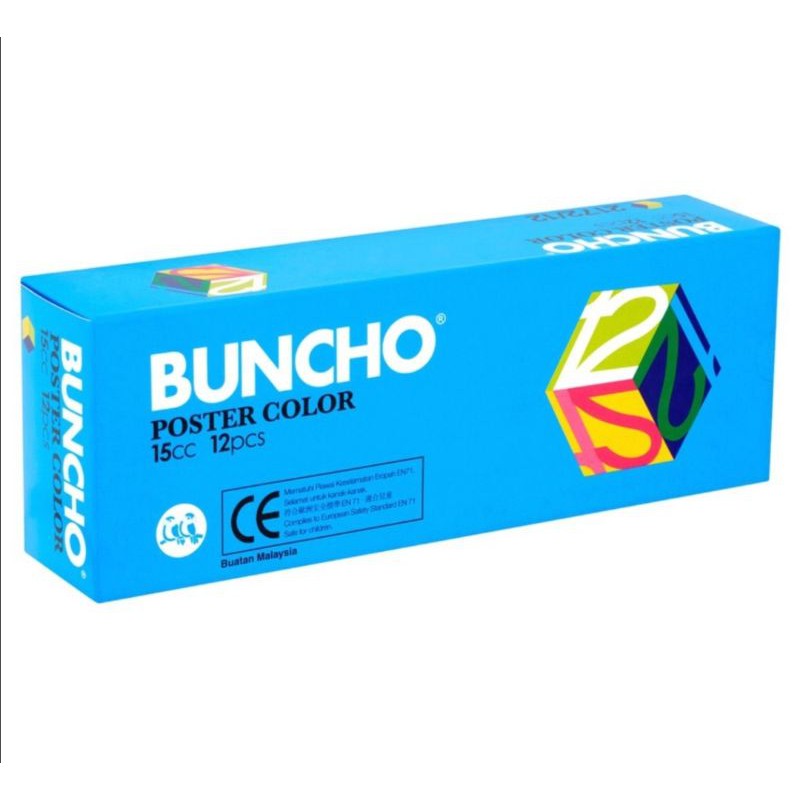 BUNCHO POSTER COLOR 15CC - 12 COLORS | Shopee Malaysia