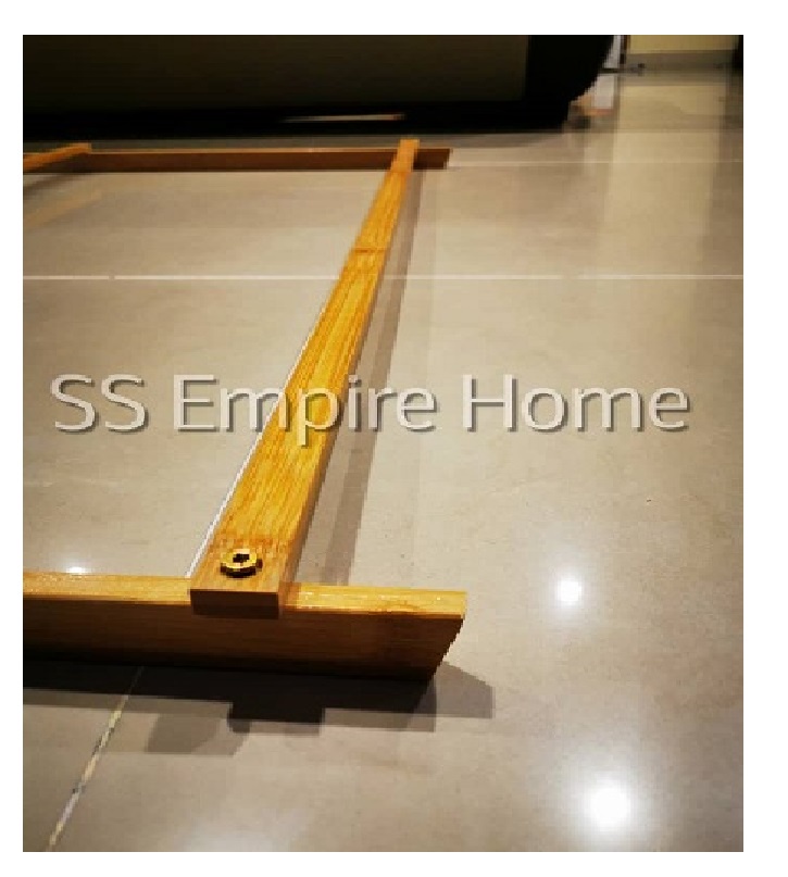 4 tier 100cm Garden rack bamboo rak buluh wooden solid wood shelf pot ...