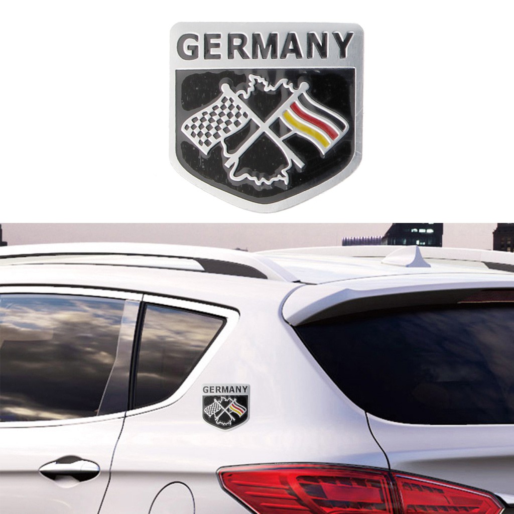Germany flag Aluminium Metal Badge Decal Emblem Sticker For Mercedes ...