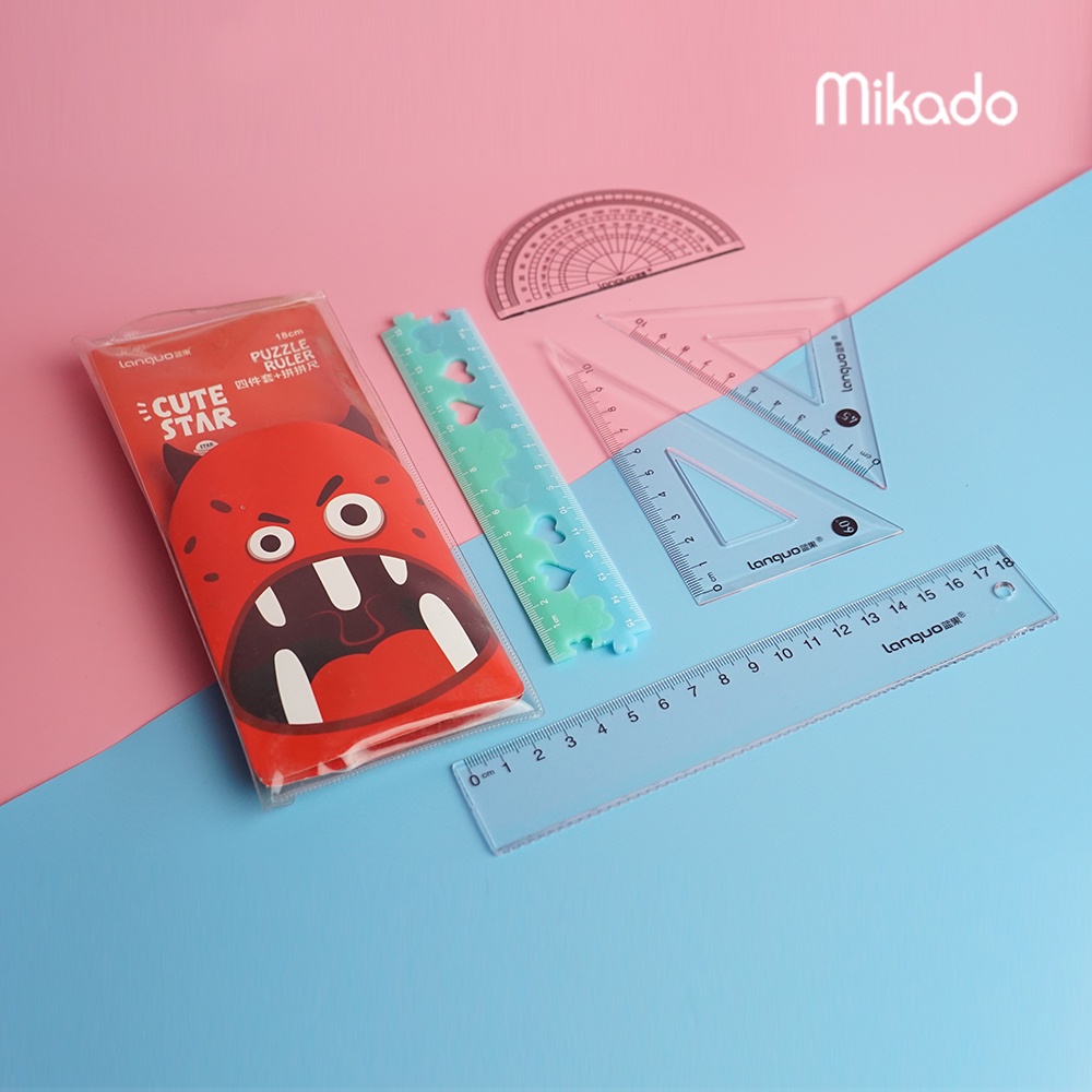 Ruler set 5pcs / Ruler set Of 5pcs Monsters | Shopee Malaysia