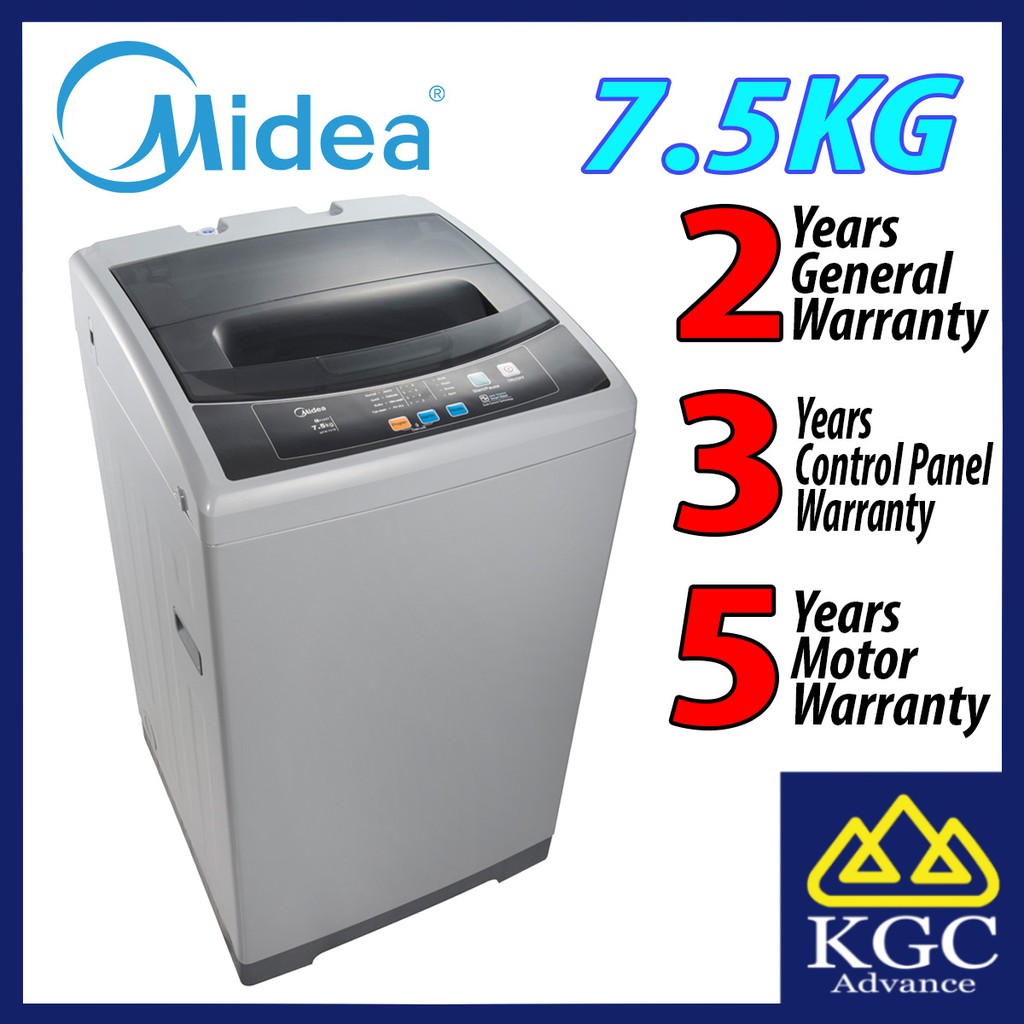 Midea Top Load Fully Auto Washing Machine (7.5kg) MFW-751S | Shopee ...
