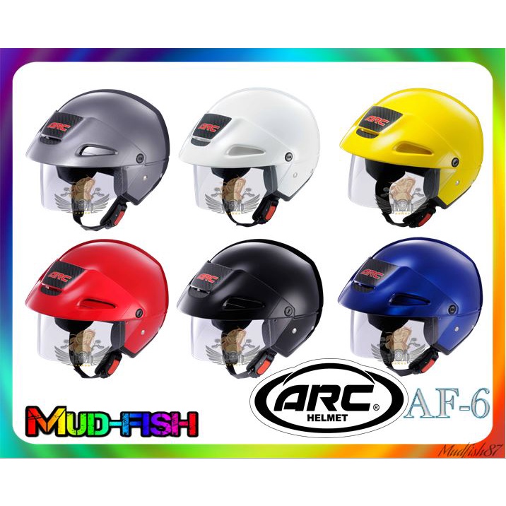 ARC AF6 HELMET HALF CUT AF-6 STENG (60CM SIZE L) | Shopee Malaysia