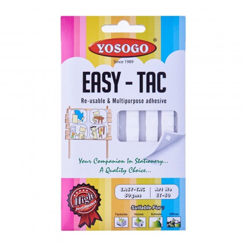 Yosogo White Easy-Tac 50g Blue Tag Tack-It Reusable Adhesive Easy Tack ...