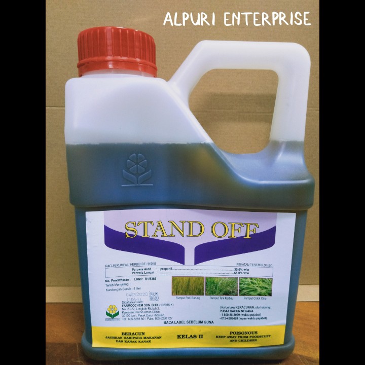 STAND OFF 4LITER Racun Rumput Racun Rumpai Herbicide | Shopee Malaysia