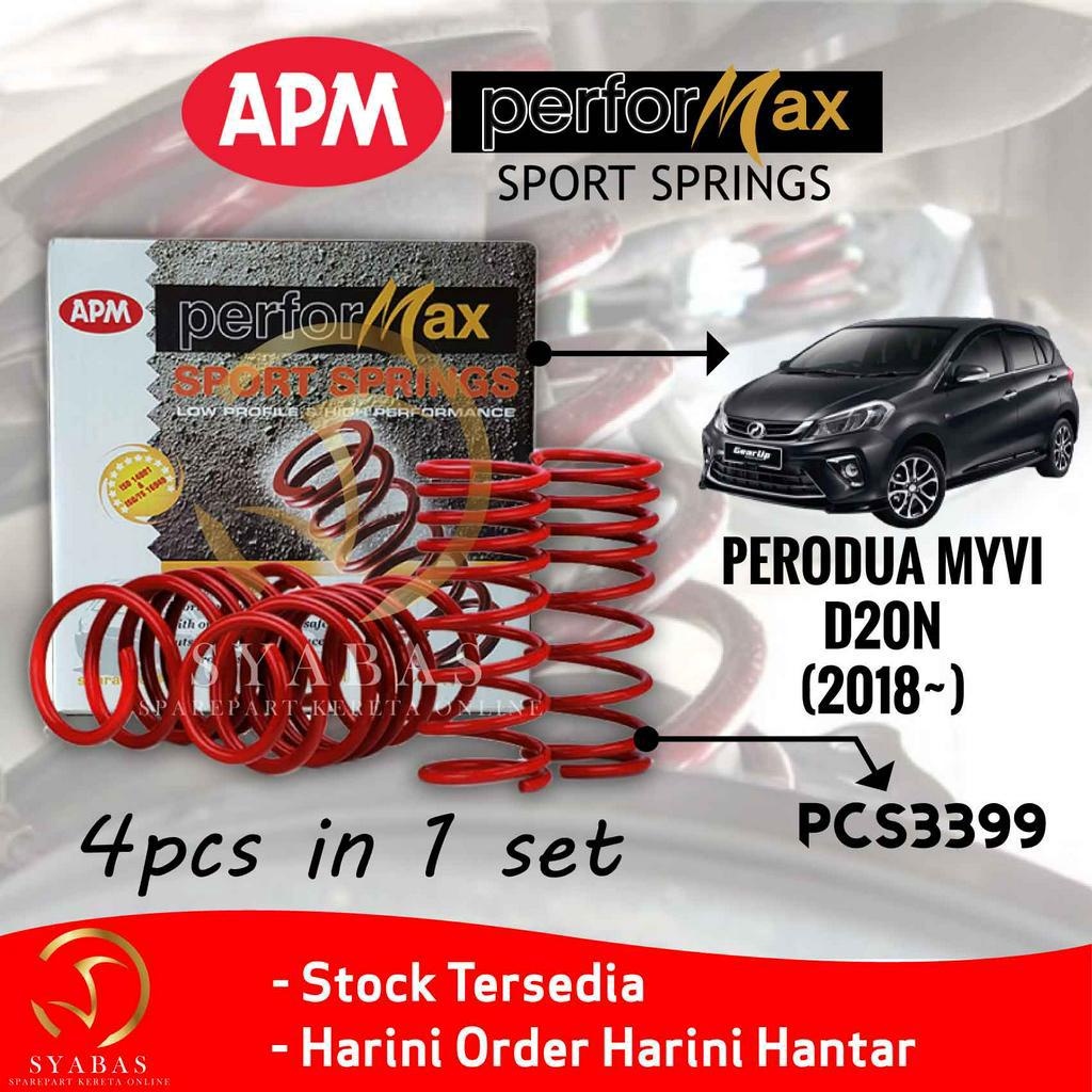 ORIGINAL APM PERFORMAX SPORT SPRING PERODUA MYVI D20N (2018~) 4 PCS ...