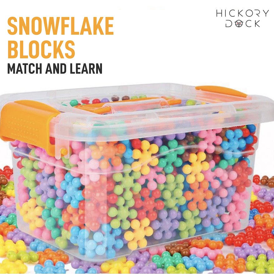 [READY STOCK] HICKORY DOCK Creative Plastic Snowflake Building Blocks ...