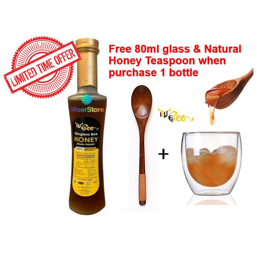 Combo NuBee Pure Honey 100% Natural Stingless Bee Madu Kelulut dari ...