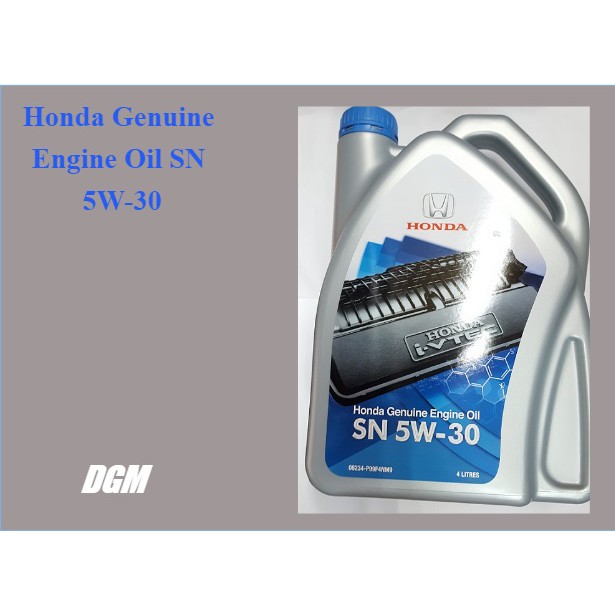 Honda Genuine Engine Oil SN 5W-30 / 5W30 / 5W 30- Semi Synthetic - 4L ...