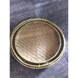 Nyiru bulat anyaman buluh buatan tangan .nyiru tampi buluh kraftangan ...