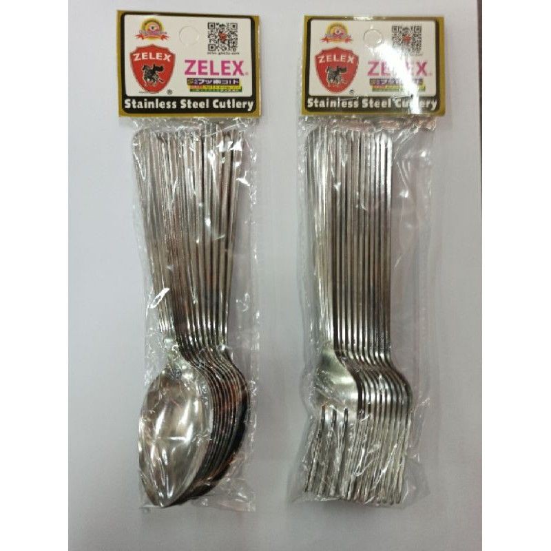 Zelex 1.5mm High quality Stainless Steel Spoon/Fork/Sudu /Garfu/Sudu ...