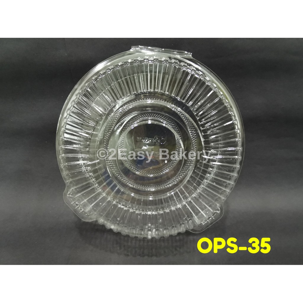 8" Round Kuih Container OPS-35 / Disposable Plastic Clear Bakery ...