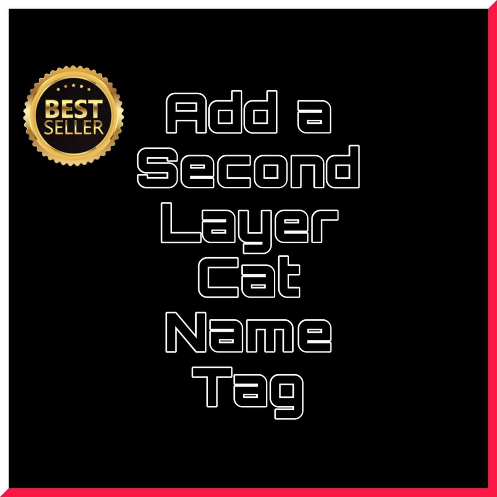 Add a Second Layer Cat Name Tag / Tambah Tanda Nama Kucing Lapisan ...