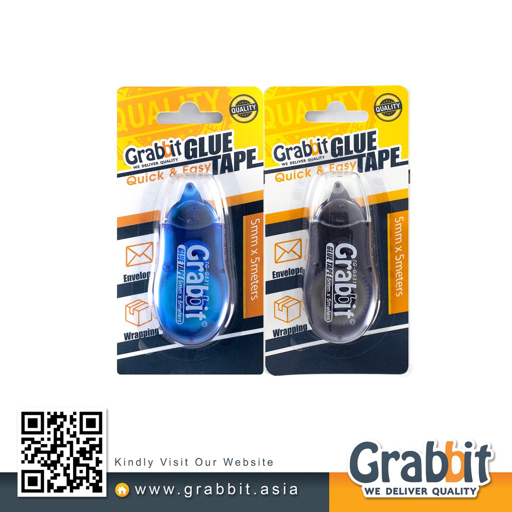 Grabbit Adhesive Roller Glue Tape (5mm x 5m) | Shopee Malaysia