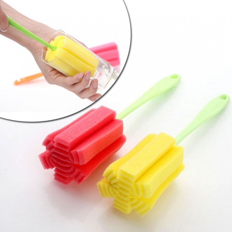 Berus pencuci botol Sponge Baby Milk Bottle Cleaning Brush Berus Botol ...