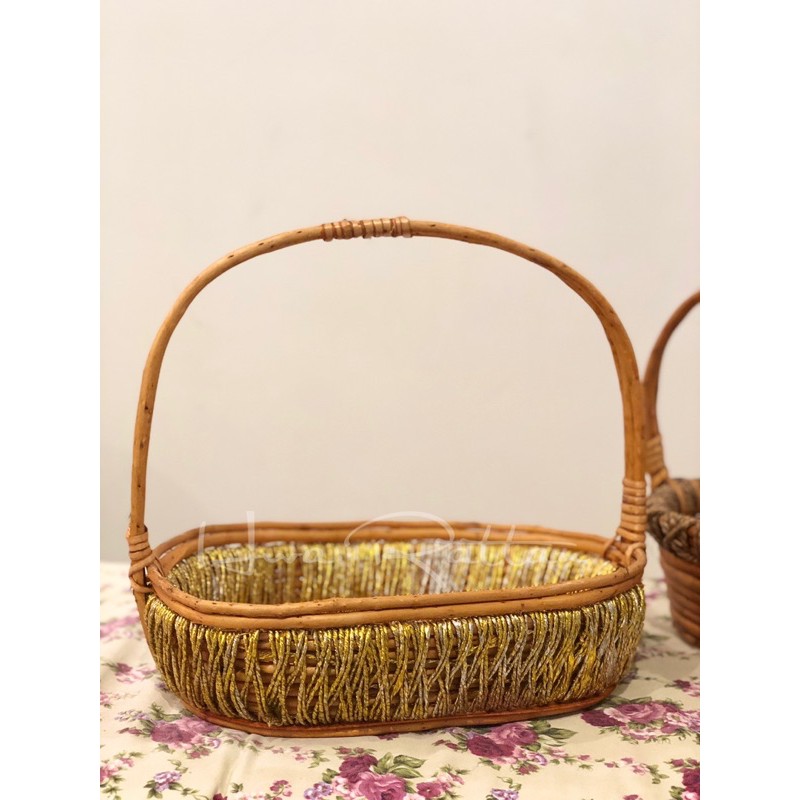 Hamper basket rattan basket tray / CNY hamper basket / Event hamper ...