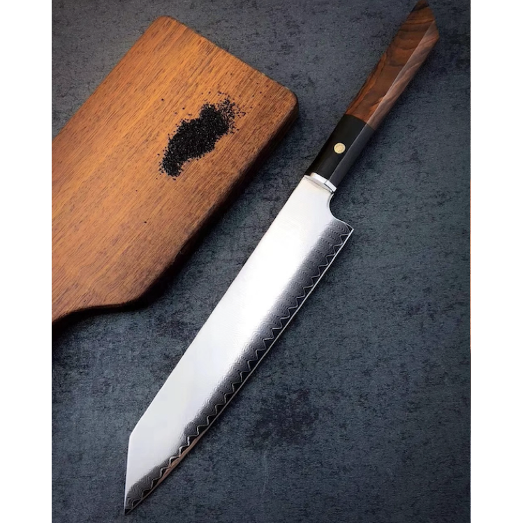 67 Layers Ladder Pattern Damascus Kiritsuke Knife Sushi Sashimi Slicing ...