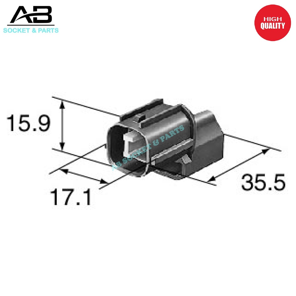 1 Pin Honda Civic B16A, B16 Vtec Solenoid Socket Connector | Shopee ...